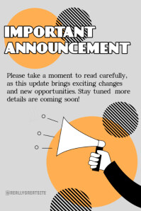 Important Announcement Template | PosterMyWall