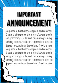 Announcement template | PosterMyWall