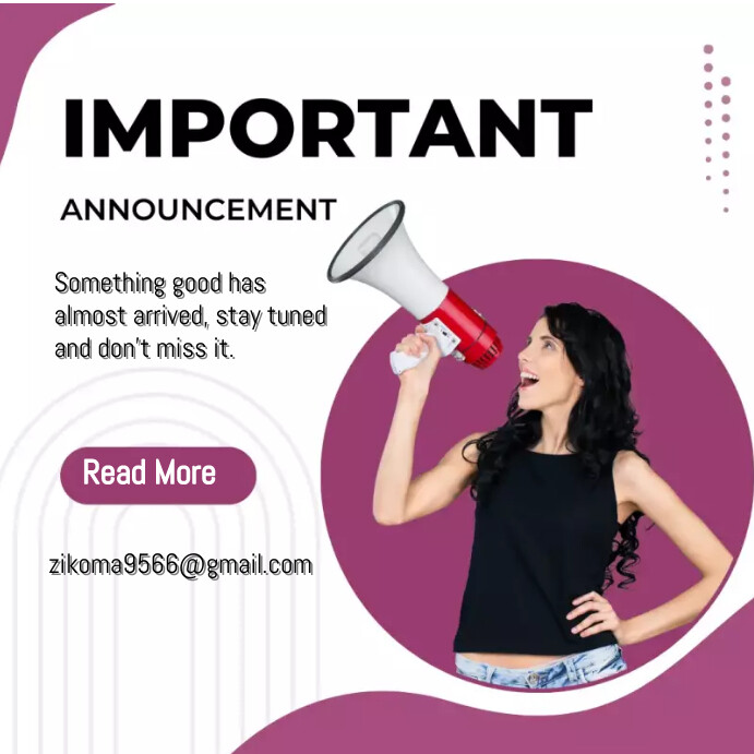 important announcement Template | PosterMyWall