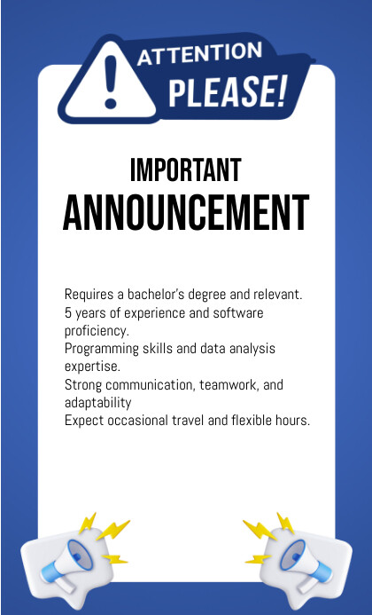 Copy of important announcement | PosterMyWall