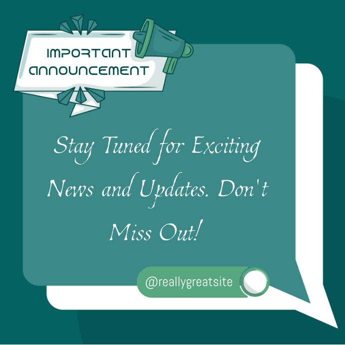 Important Announcement Template | PosterMyWall