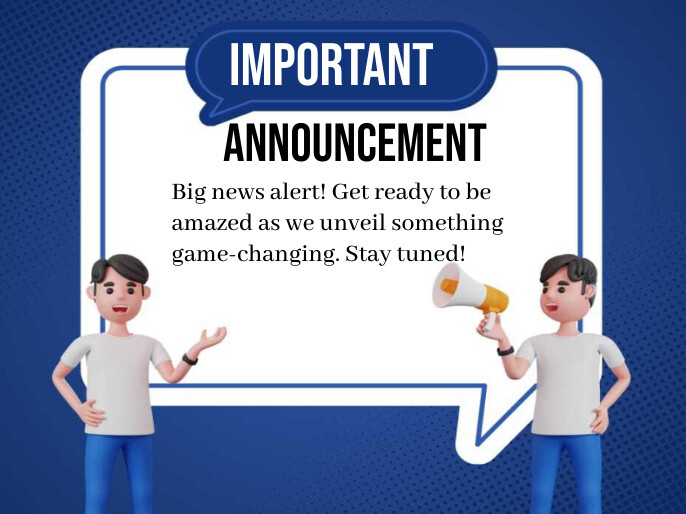 Important Announcement Template | PosterMyWall