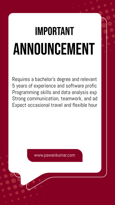 important announcement Template | PosterMyWall