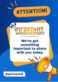 Announcement Template | PosterMyWall