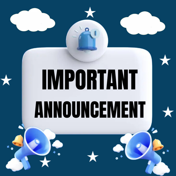 Important announcement flyer Template | PosterMyWall