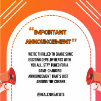 Announcement Template | PosterMyWall
