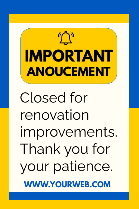 Important announcement poster Template | PosterMyWall