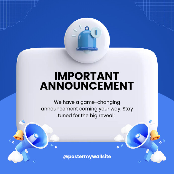 important announcement template | PosterMyWall