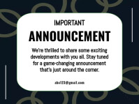 Important announcement template flyer | PosterMyWall