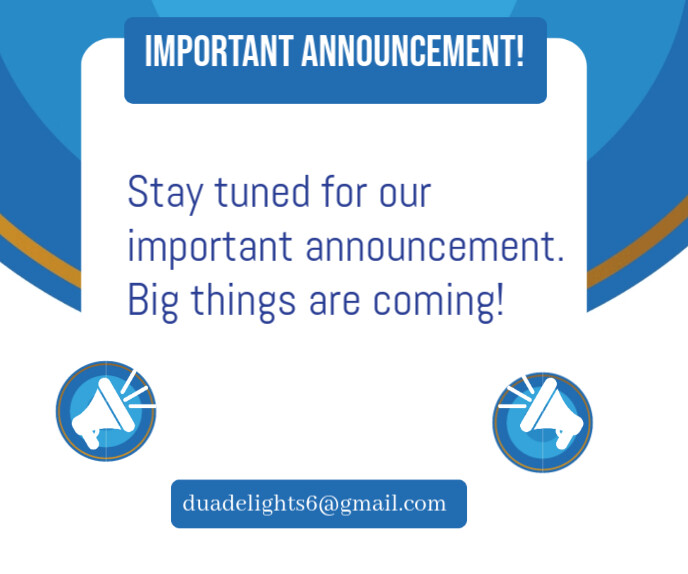 Important Announcemnent Template | PosterMyWall