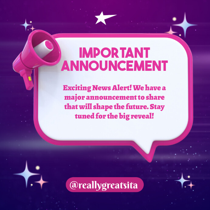 important Template | PosterMyWall