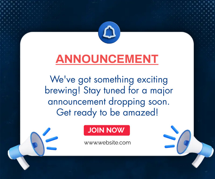 Important notes or announcement Template | PosterMyWall