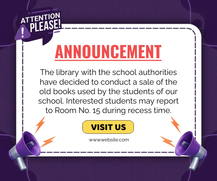 Plantilla de Important notes or announcement | PosterMyWall