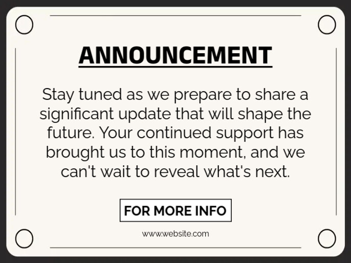 Important notes or announcement Template | PosterMyWall