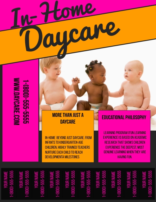 In Home Daycare Template | PosterMyWall