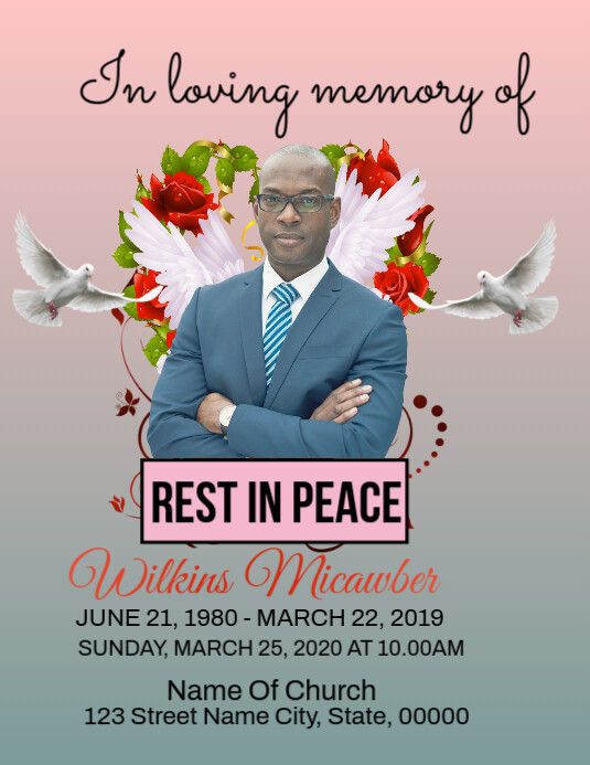 in laving memory of rest in peace Template | PosterMyWall