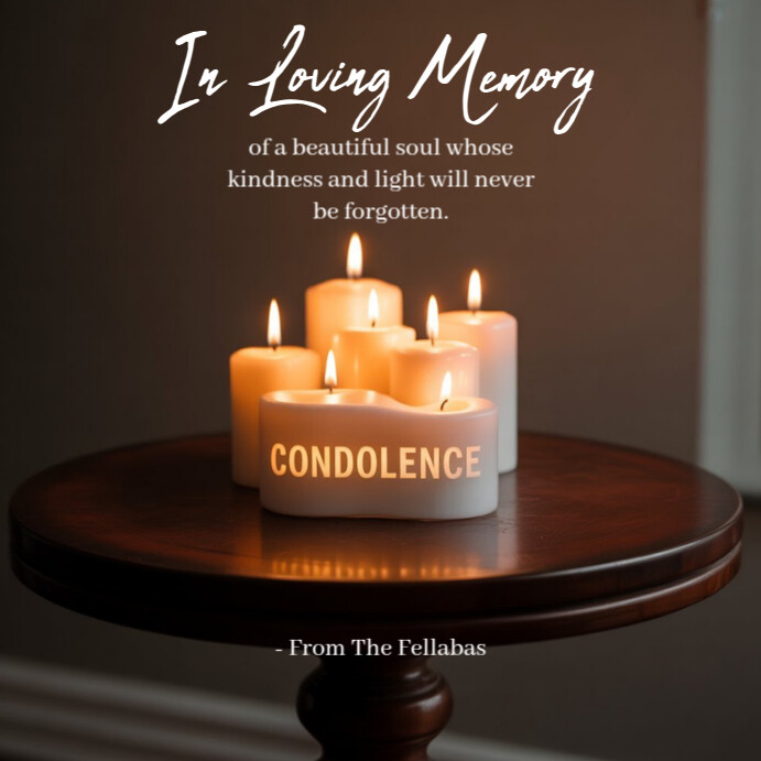 Modèle In loving memory condolence message greetings to departed souls ...