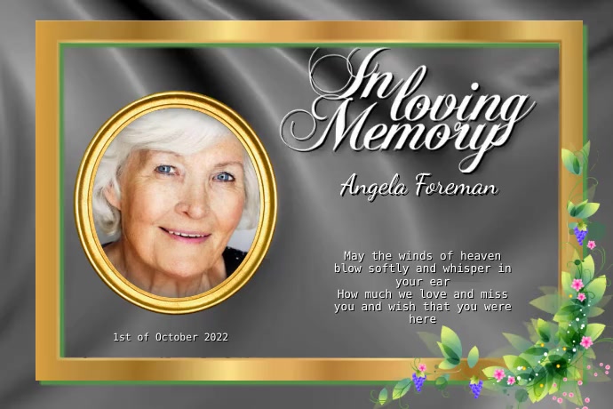 Copy of In Loving Memory | PosterMyWall