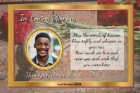 Blue In Loving Memory Template | PosterMyWall
