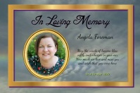 Blue In Loving Memory Template | PosterMyWall