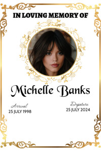 In Loving Memory Pink Poster Template | PosterMyWall