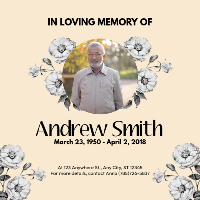 Plantilla de In Loving Memory | PosterMyWall