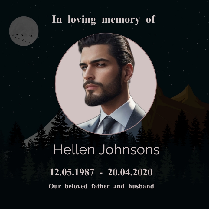 In loving Memory Template | PosterMyWall