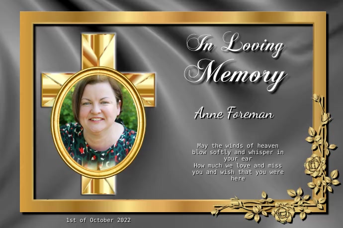 In Loving Memory Template | PosterMyWall