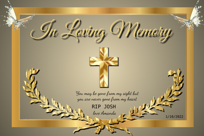 Copy of In Loving Memory | PosterMyWall