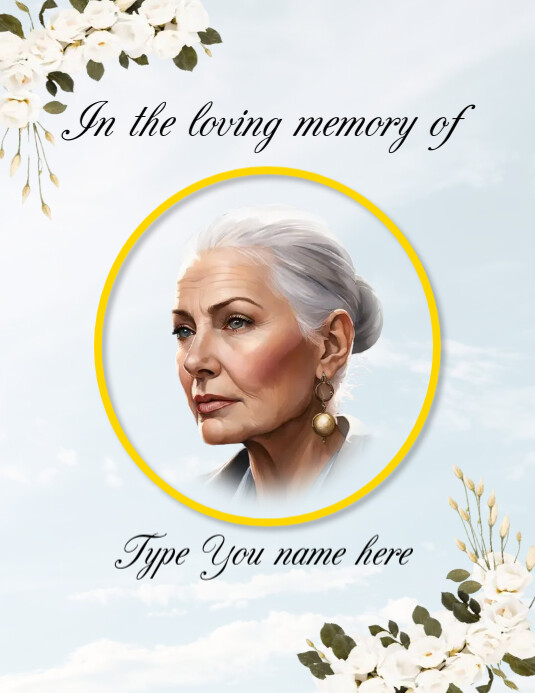 In loving memory flyer/design/poster template | PosterMyWall