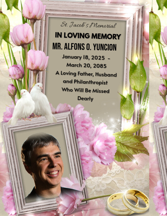 In Loving Memory Flyer Template | PosterMyWall
