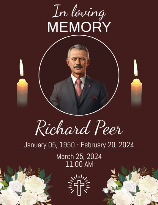 In Loving Memory Flyer Template | PosterMyWall