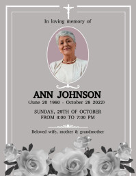 In Loving Memory Flyer Template | PosterMyWall