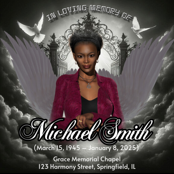 Copy of in loving memory flyers condolence | PosterMyWall