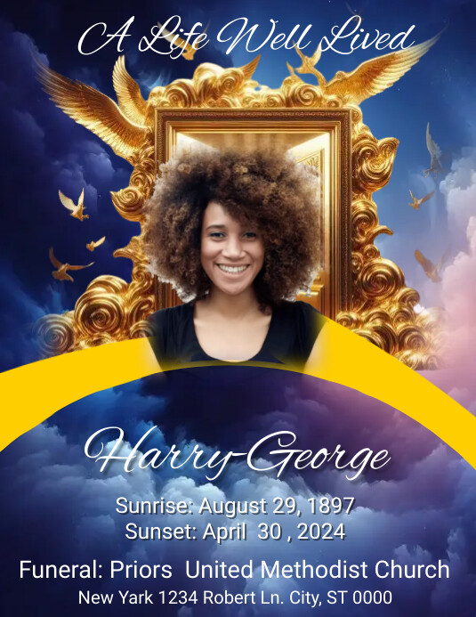 in loving memory flyers Template | PosterMyWall