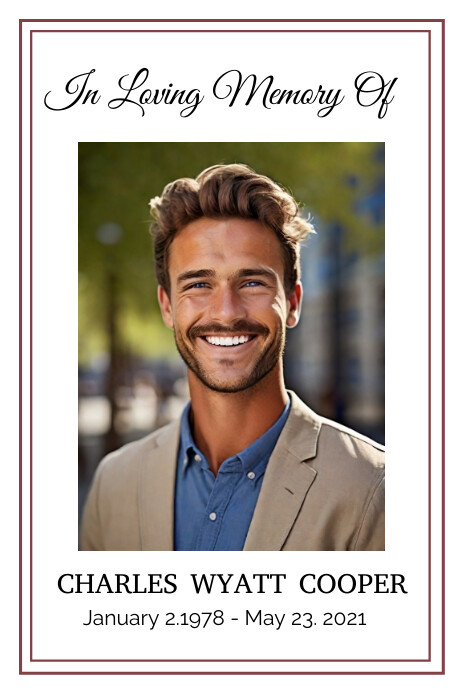 In loving Memory funeral poster Template | PosterMyWall