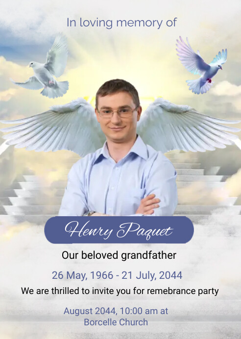 In Loving Memory of Template | PosterMyWall