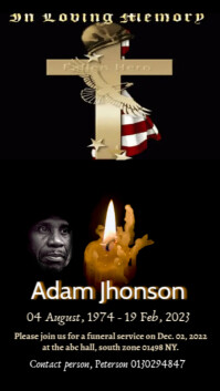 IN MEMORY OF BANNER Template | PosterMyWall