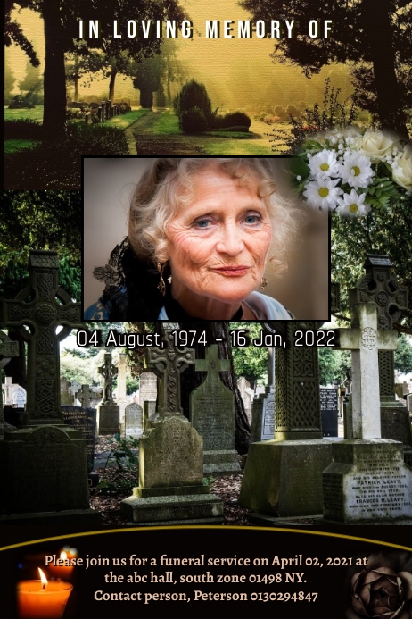In Loving memory of Template | PosterMyWall