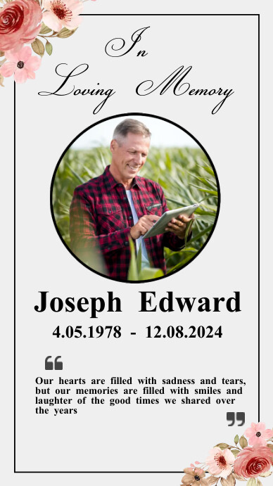 in loving memory poster design template | PosterMyWall