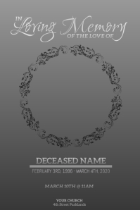 In Loving Memory Template | PosterMyWall