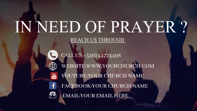 Copy of in need of prayer flyer | PosterMyWall
