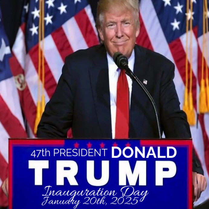 Inauguration day DONALD TRUMP Templat | PosterMyWall
