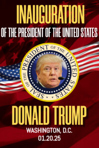 Presidential inauguration day 2025 Template | PosterMyWall