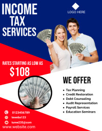tax income flyers Template | PosterMyWall