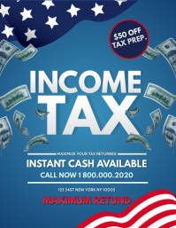 Income Tax TIME Flyer Template | PosterMyWall