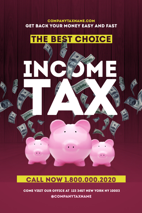 income tax refund Flyer Templates | PosterMyWall