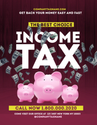 Income Tax TIME Flyer Template | PosterMyWall