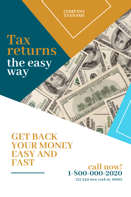income tax refund PosterTemplates | PosterMyWall