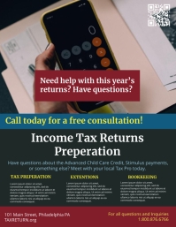 Tax Return Template | PosterMyWall